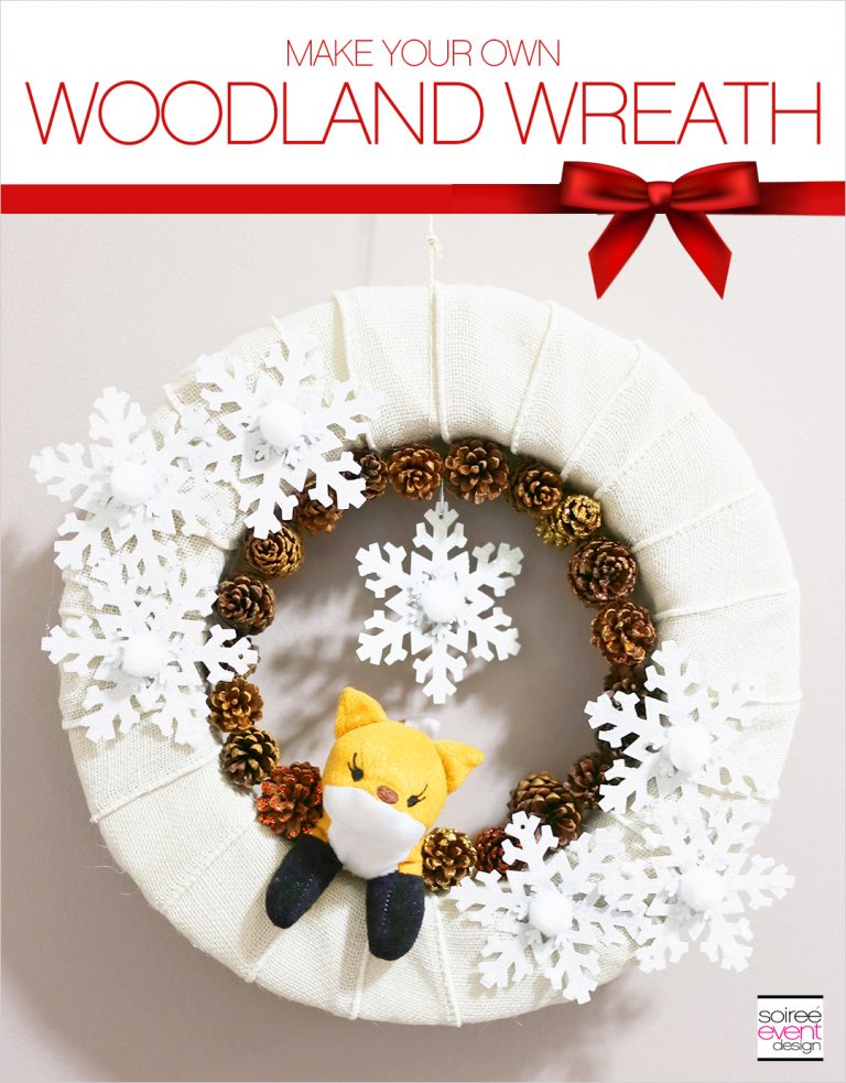 How to Make a DIY Woodland Christmas Wreath! - Soiree Event Design